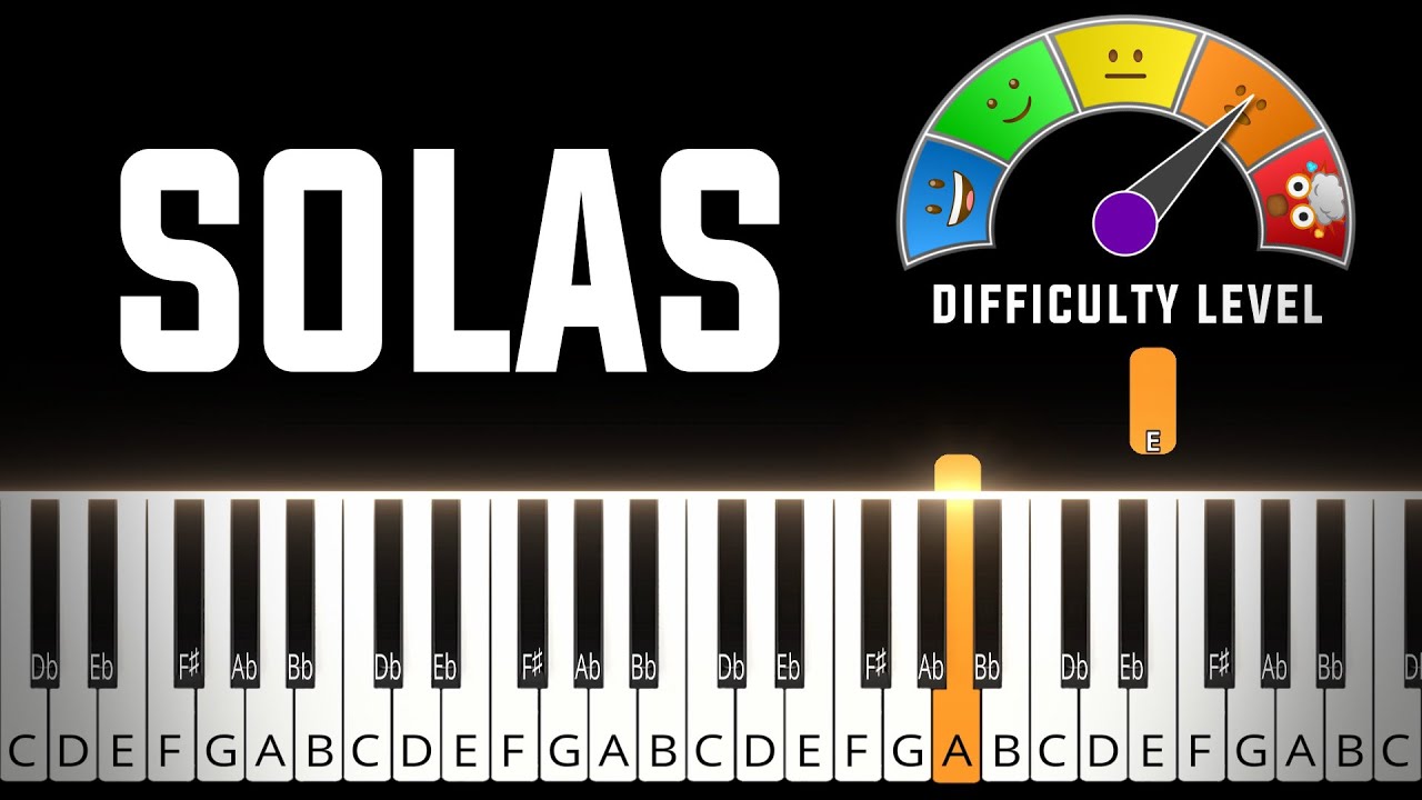 Solas - Jamie Duffy | MEDIUM HARD Piano Tutorial + Sheet Music - YouTube