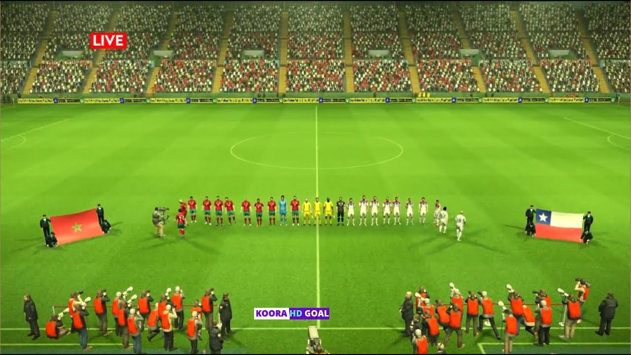 match maroc vs chili match amical simulation réaliste Football 2022 ...