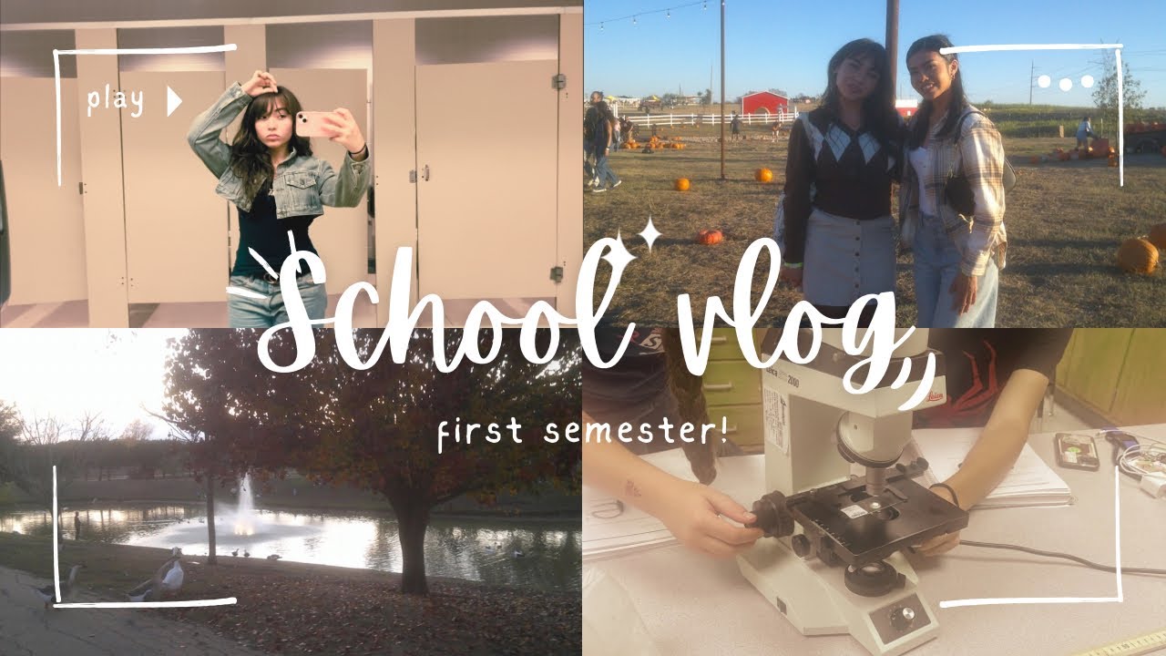 SCHOOL VLOG! (first semester of community college as a junior in ...