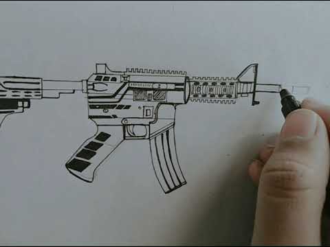 How to draw pubg M416???
