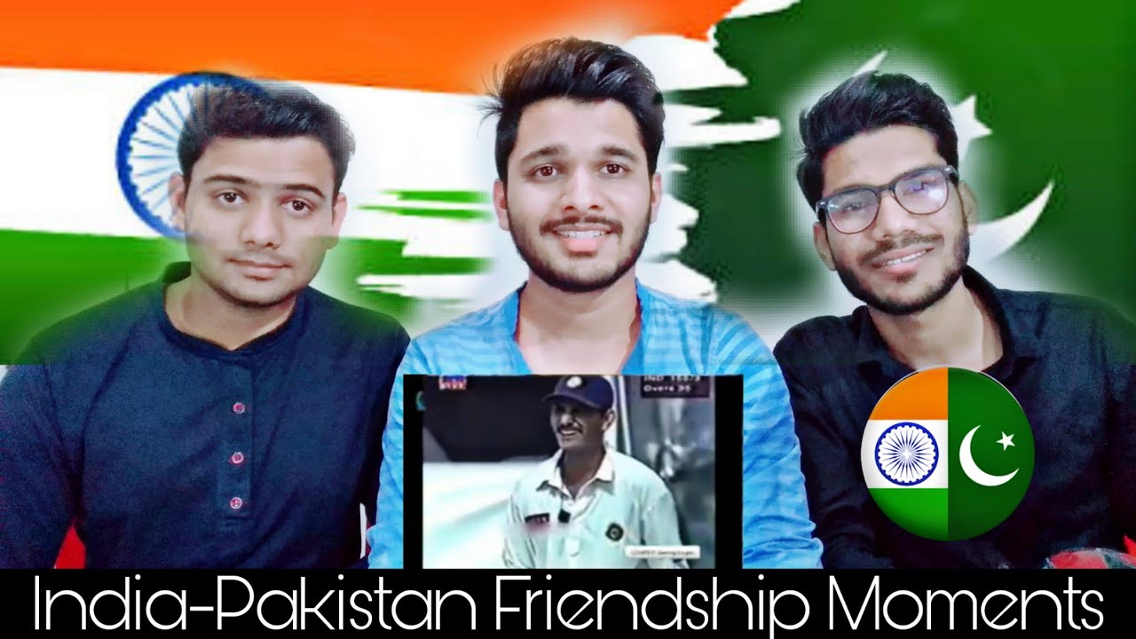 Indian React ON #5 Friendship Moments b/w PAK and IND in Cricket ...