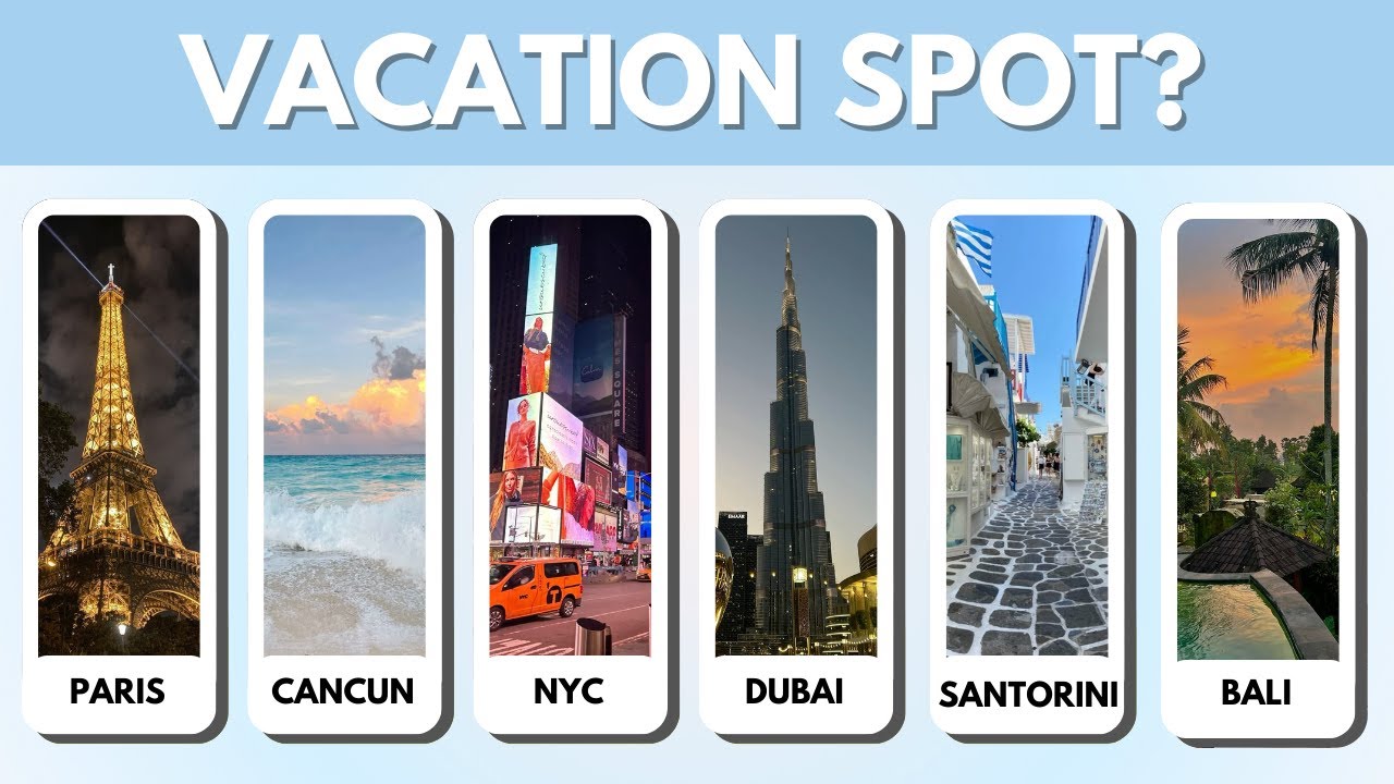 Which VACATION SPOT Suits You? | Aesthetic Personality Quiz - YouTube