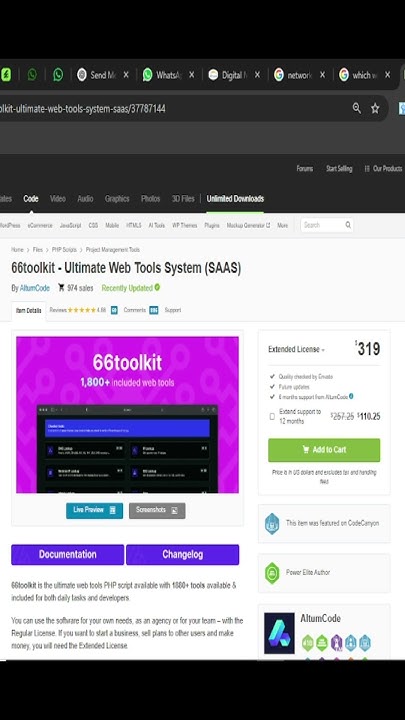 66toolkit - Ultimate Web Tools System (SAAS) - YouTube
