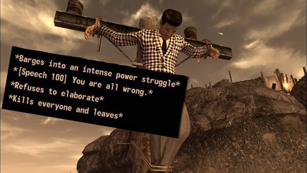 What 100 Speech Looks Like in Fallout: New Vegas.. (The Lone Rizzler ...