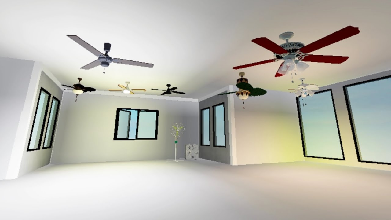 Ceiling fan in house || roblox fan - YouTube