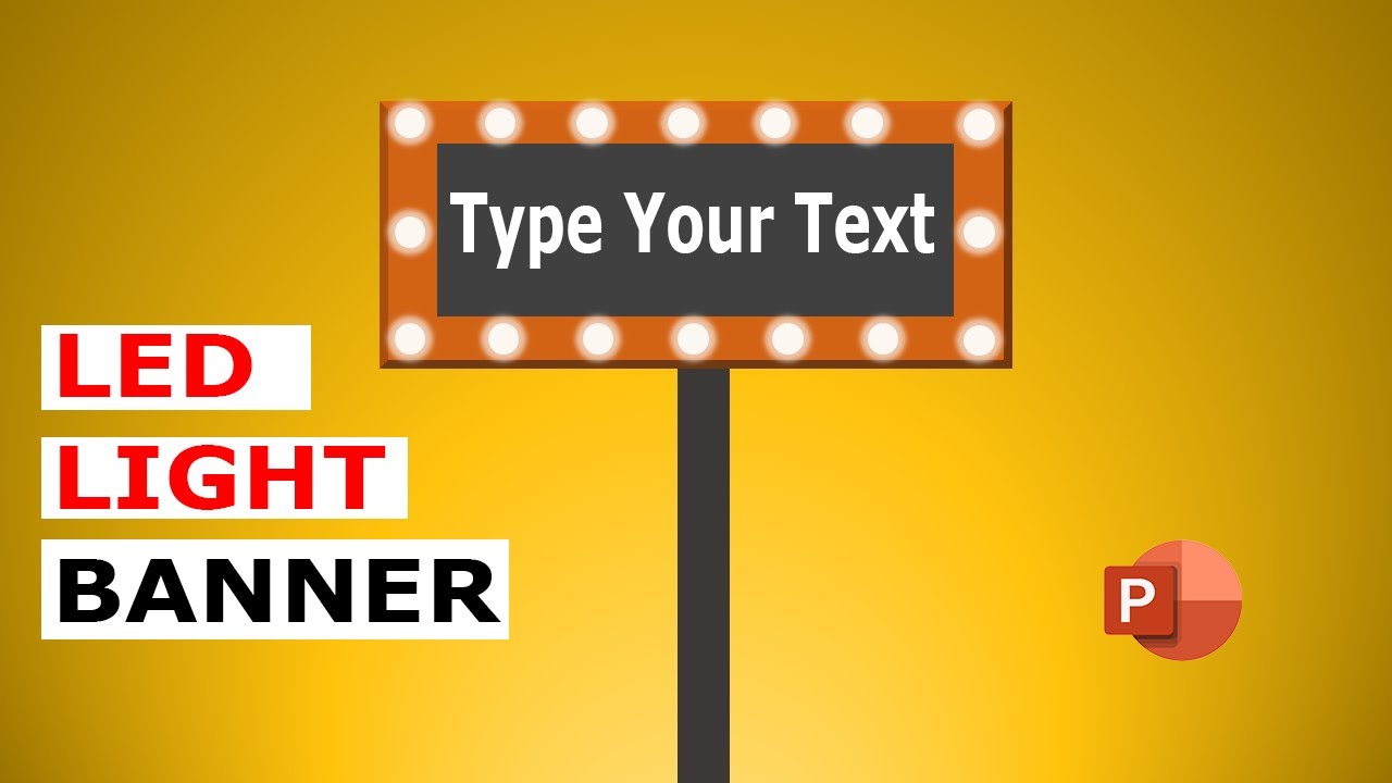 LED Banner PowerPoint Template 2020 | Neon Lights | - YouTube