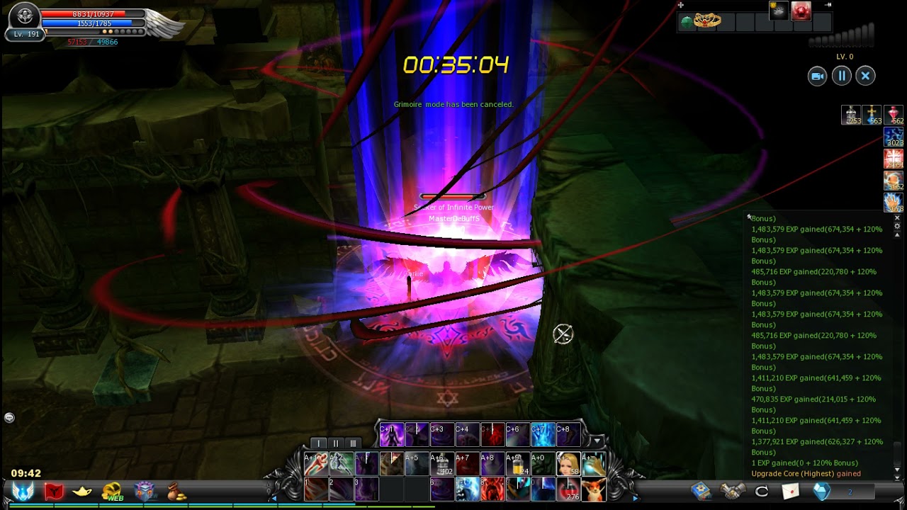 Cabal Online(NA) Episode 28: Dark Mage Lv.191Forgotten Temple B2F ...
