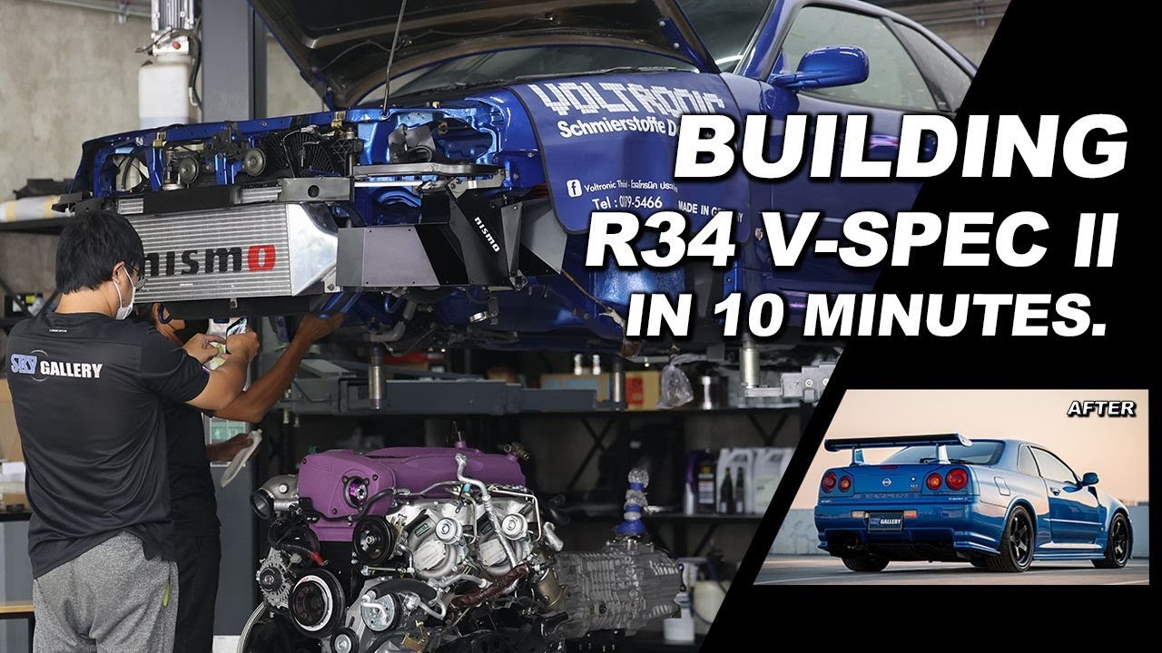Building R34 GTR V-Spec II Nismo by SkyGallery - YouTube