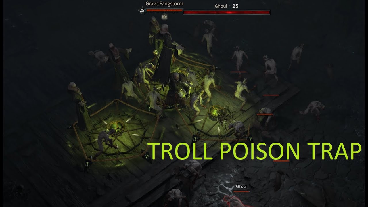 Diablo 4 BETA Troll Poison Trap Build NOT OP - YouTube