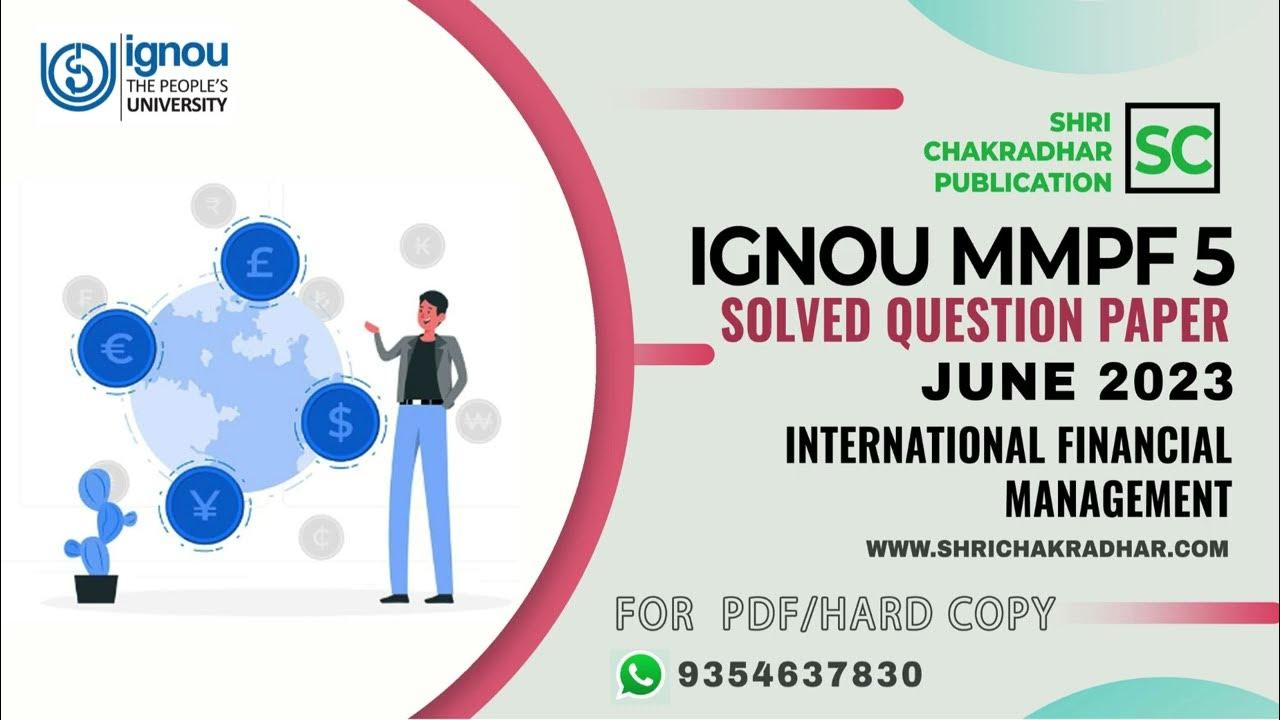 IGNOU MMPF 5 previous year Solved Question paper (JUNE 2023) | MMPF-005 | MBA | IGNOU Question ...