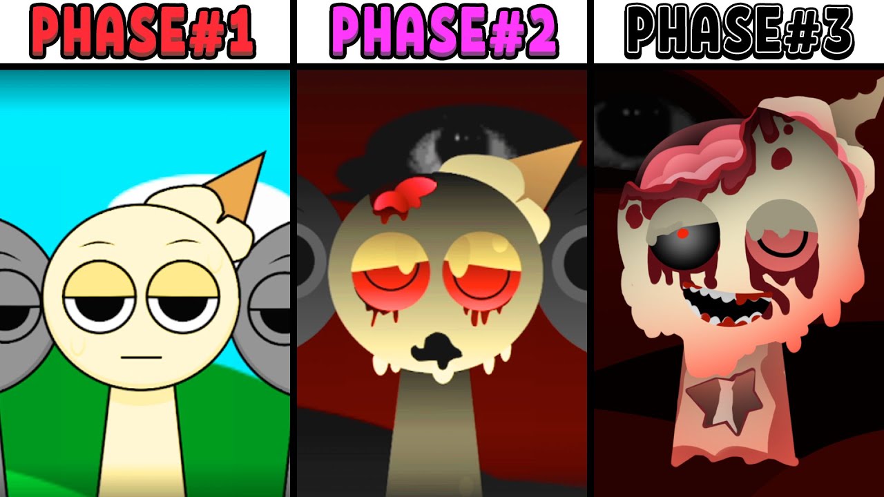 All Phases in New Incredibox Sprunki 2: Phase 1 VS Phase 2 VS Phase 3 ...