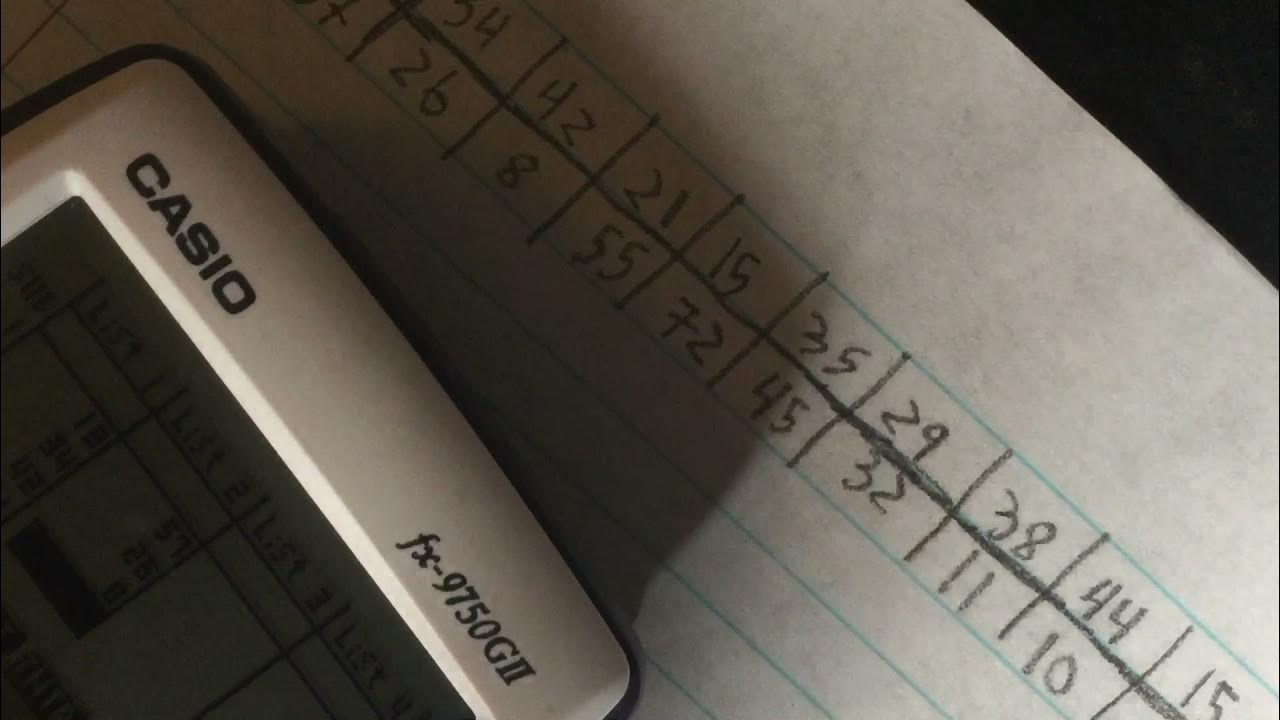 Line of Regression/Scatter Plot Tutorial For Casio Calculators - YouTube