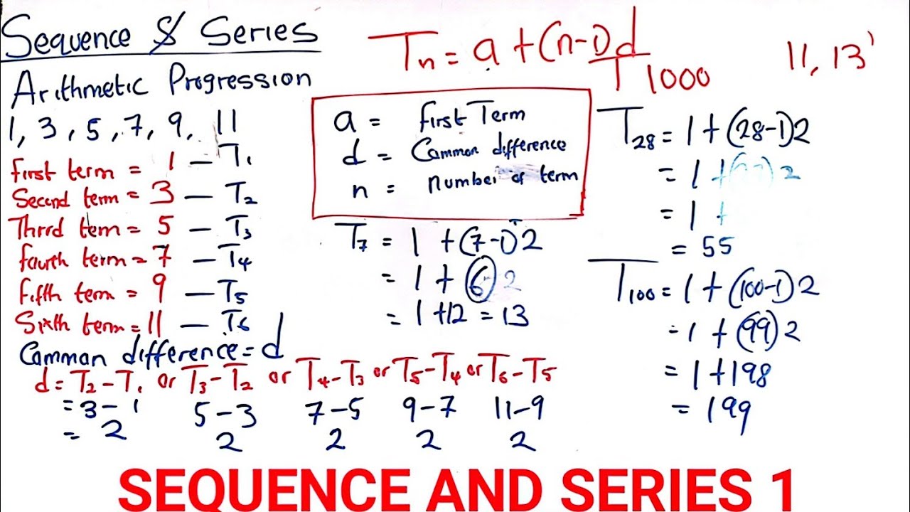 Series and Sequence| Introduction to Arithmetic Sequence and Arithmetic ...