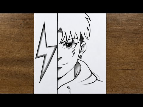 Easy Anime Boy Drawing with Special Powers