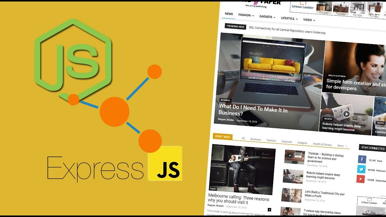 Build A News Website With NodeJS Express EJS And WP Rest API YouTube Build A News Website With NodeJS Express EJS And WP Rest API YouTube