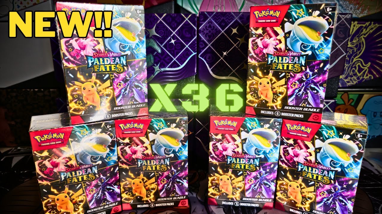 NEW!! Paldean Fates Mini Booster Bundle Booster Box Opening - YouTube