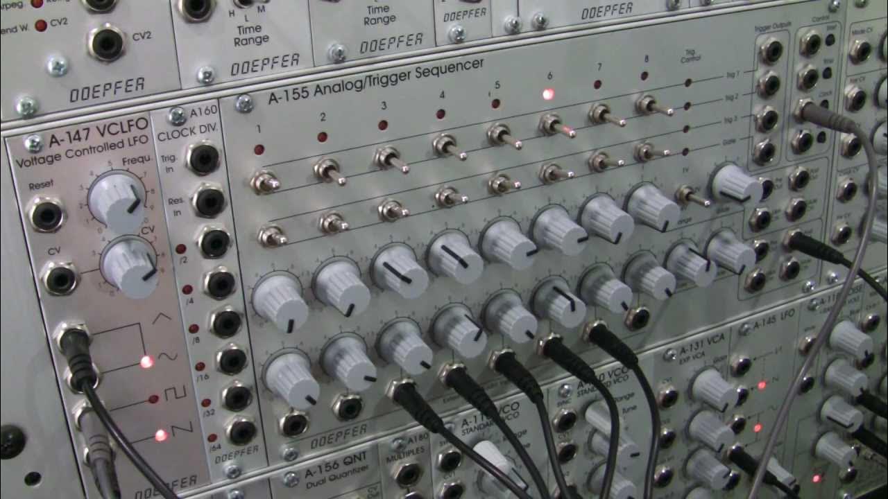 Doepfer A155 Analog/Trigger Sequencer- Frequency Modulation Tutorial - YouTube
