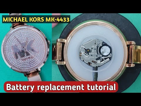 How to replace the battery Michael Kors MK-4433 watch | MK Watch | MK - YouTube