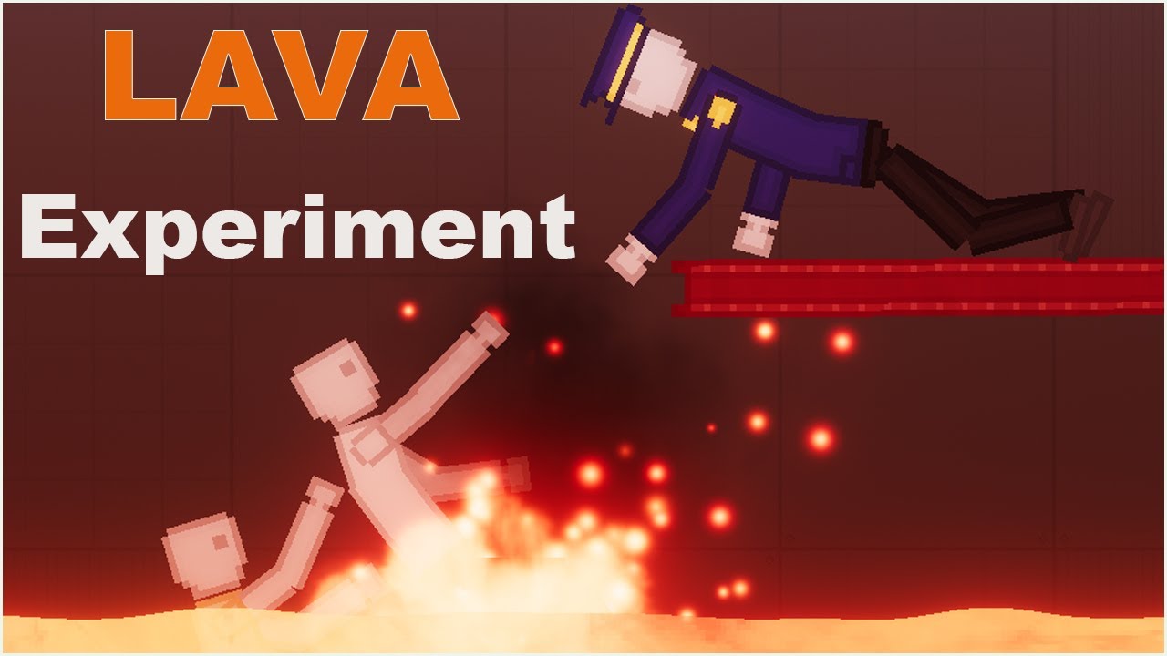 HUMAN Experiment in Lava Map - People Playground New Update 1.20 - YouTube