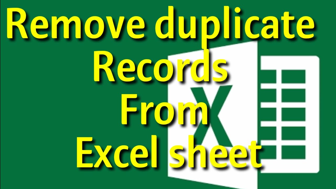 Remove Duplicates From Excel Sheet In Any Column YouTube remove-duplicates-from-excel-sheet-in-any-column-youtube