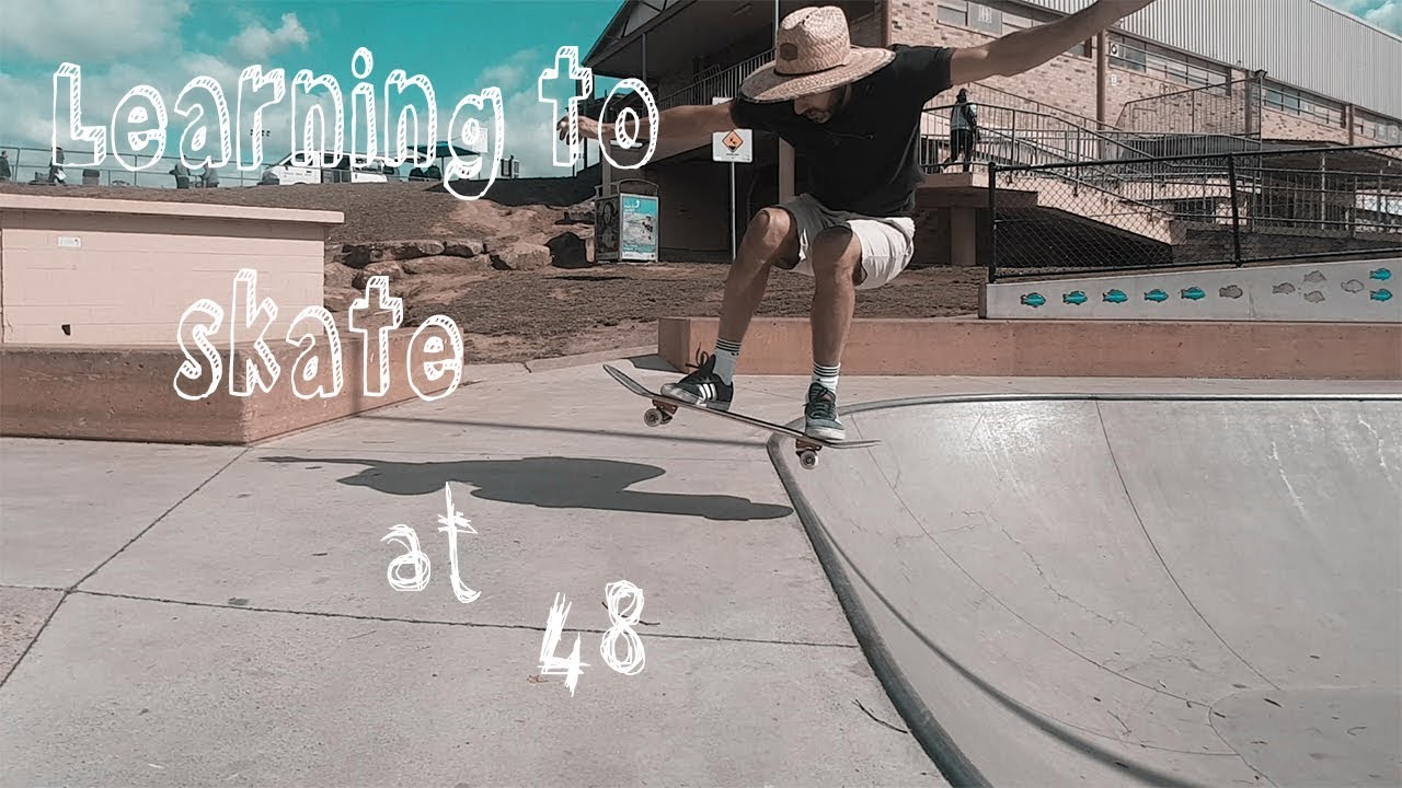 Learning to skate at 48 Ep6 - now 49, Bowl Fly Out - YouTube