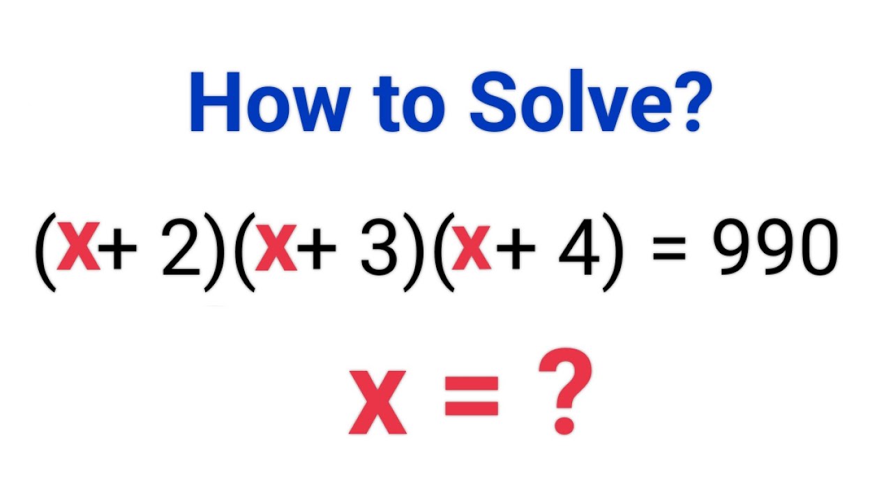 Interesting Algebra problem #fastandeasymaths #algebra #findx #math # ...