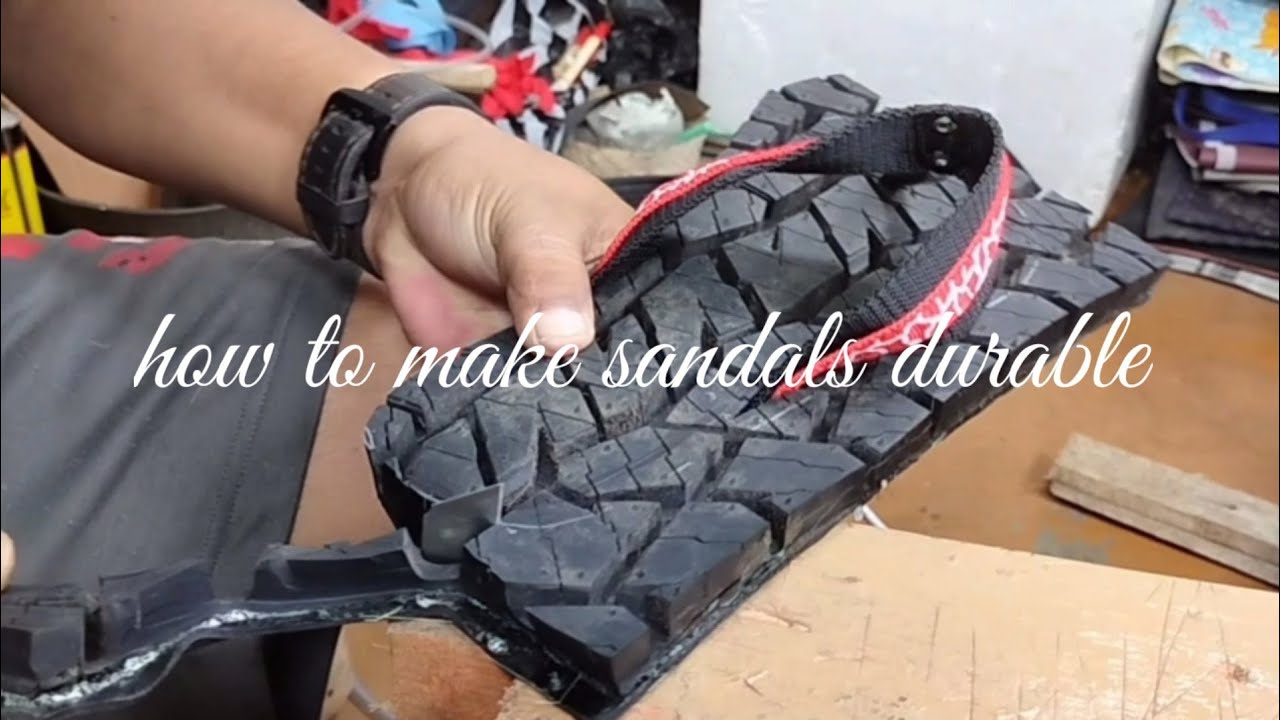 How to make sandals durable - YouTube