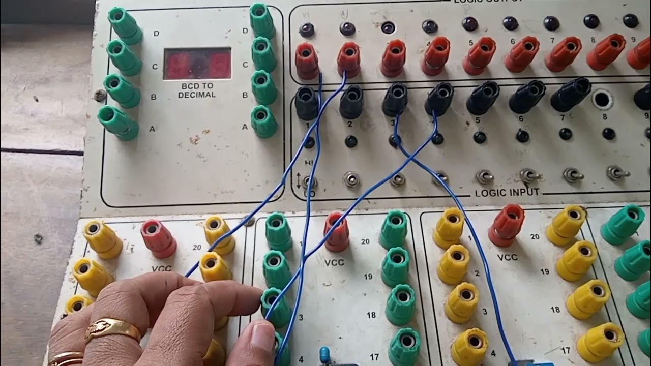 EXPERIMENT ON HALF SUBTRACTOR - YouTube