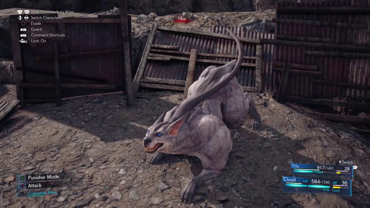 FF7: Remake - Wrath Hound (Normal) - YouTube