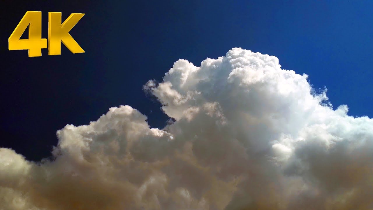 TIMELAPSE Clouds Blue Sky 4K UHD one minute - YouTube