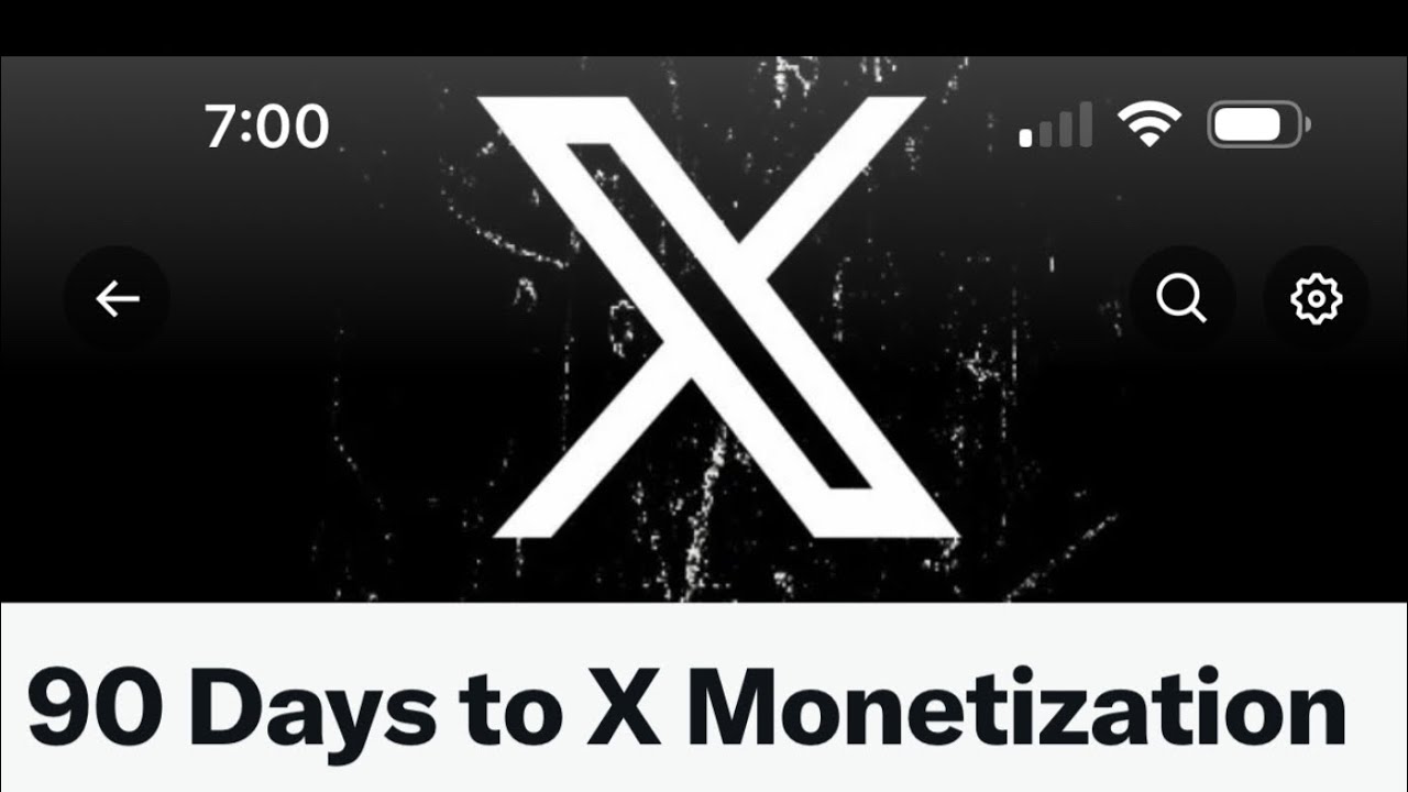 90 Days to X Monetization - YouTube