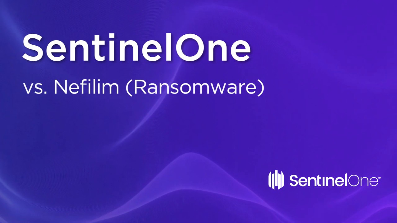 SentinelOne vs NetFilm Ransomware - YouTube