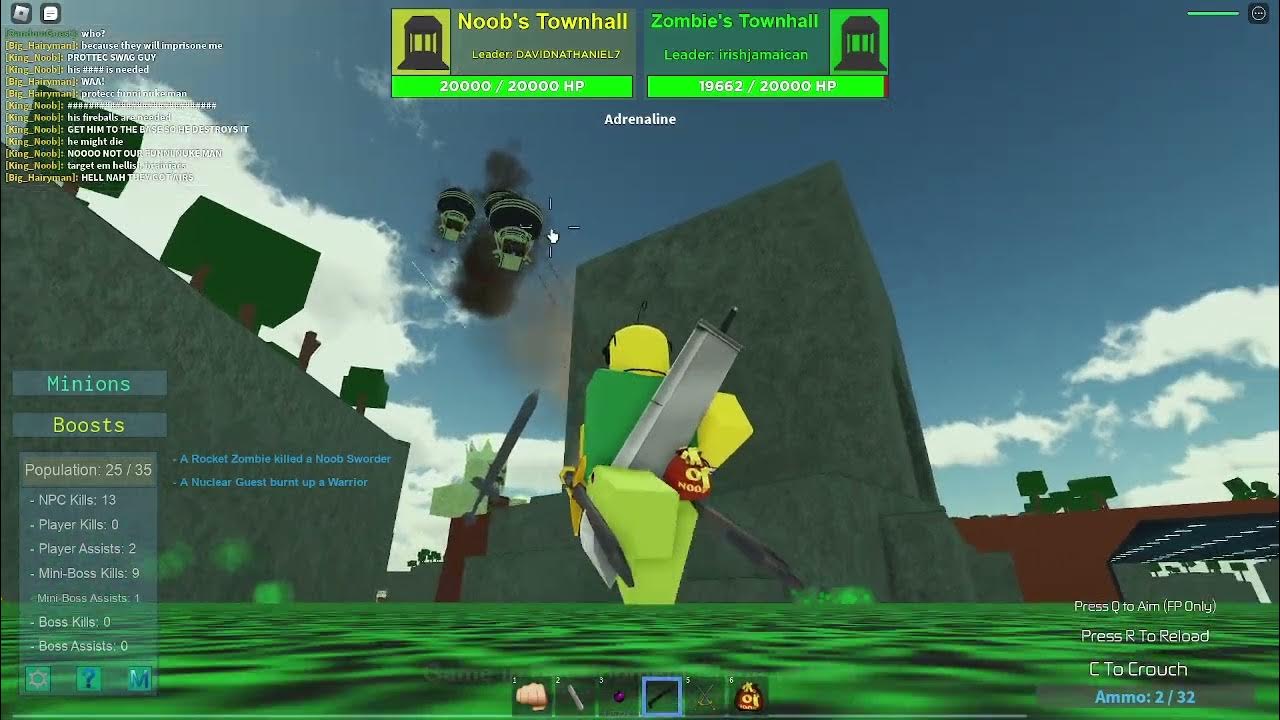 Playing noobs vs zombies tycoon 2 | That took long - YouTube