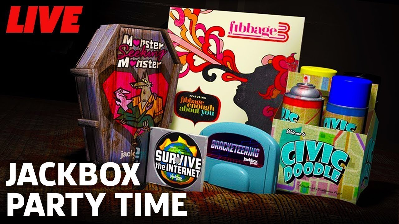 🔴 Live Jackbox Party Pack 4 come join me! - YouTube