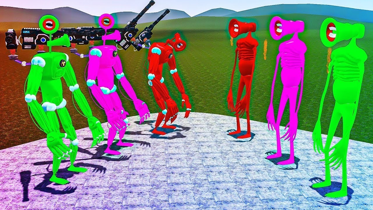 MECHA SIREN HEAD ALL COLORS VS GREAT MOTHER MEGAPHONE ALL COLORS VS ...