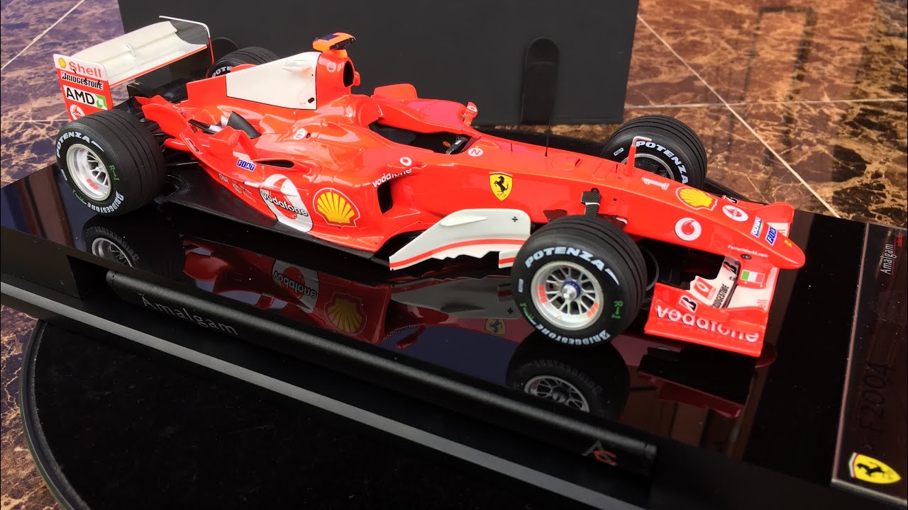 FERRARI F-2004 Michael Schumacher Amalgam Collection 1/18 - YouTube