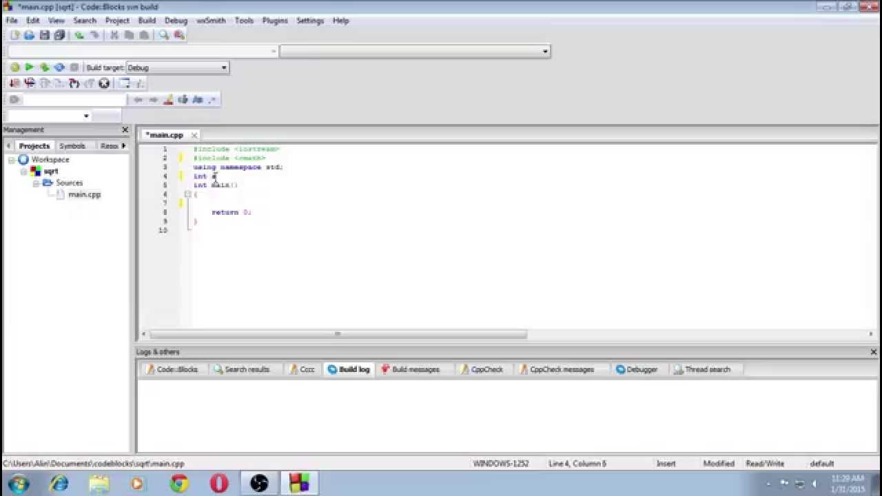 CodeBlocks | Sqrt Tutorial - YouTube