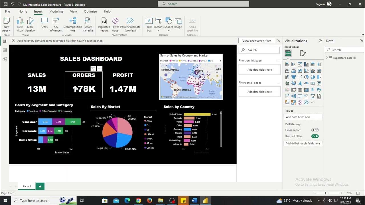 MY Interactive Sales Dashboard | Power BI Dashboard | Portfolio Project ...