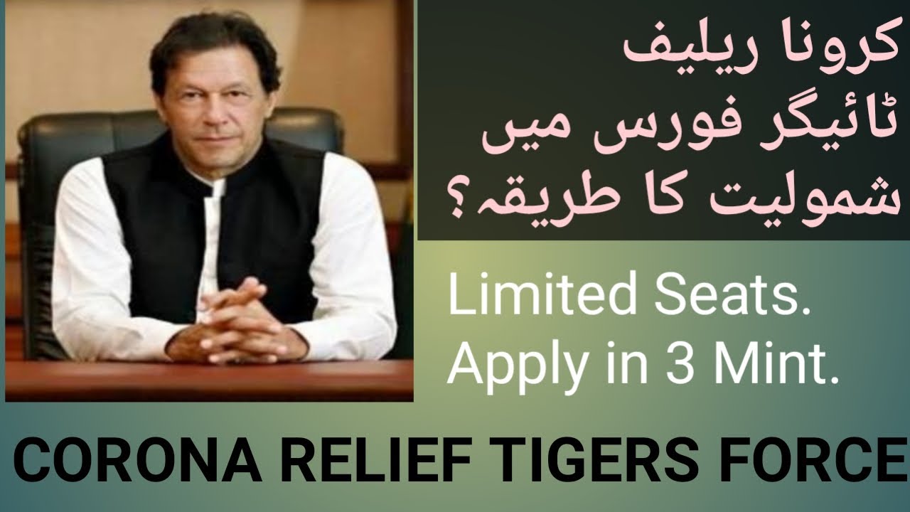 Corona Relief Tiger Force | Apply at Pakistan citizen Portal | Prime ...