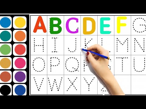 Learn to Draw ABC Alphabet | Tracing Letters for Toddlers | Toddlers ...