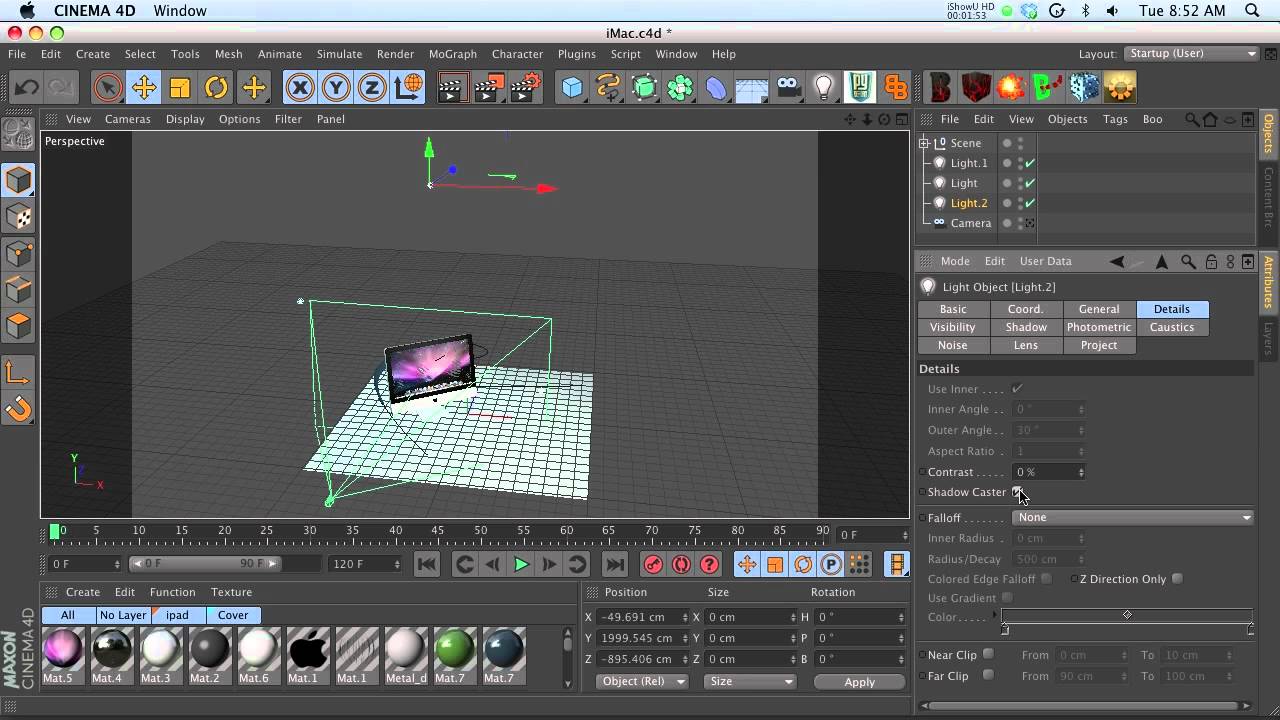 Shadow Casting Lights: A lighting tip for Cinema 4D - YouTube