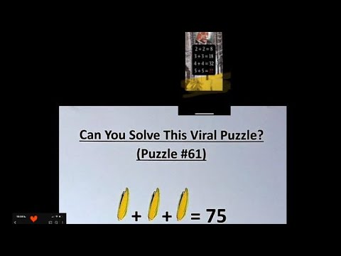 Please somebody help me Solve this Maths Puzzle - YouTube