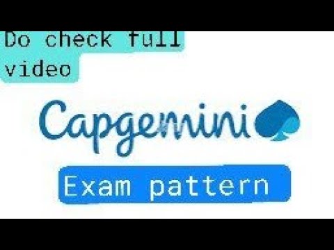 Capgemini exam pattern 2024 - YouTube