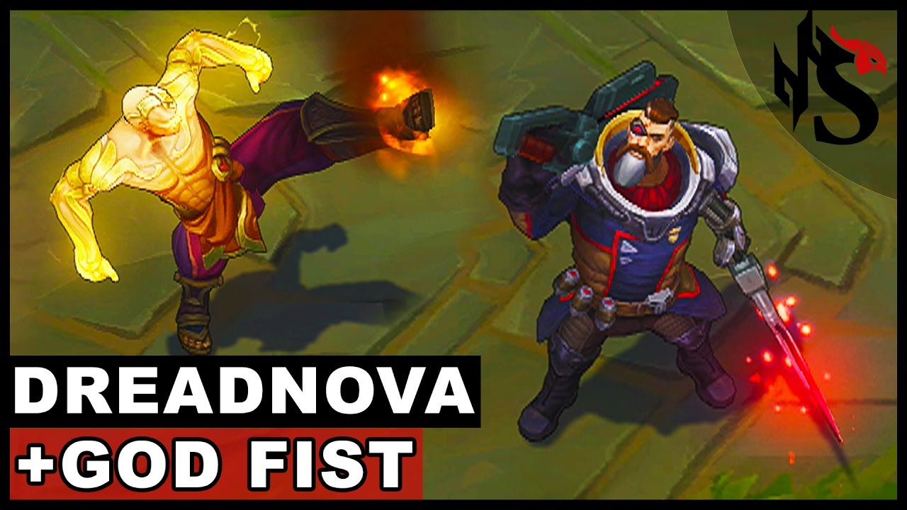 All Dreadnova Skins Darius Gangplank + God Fist Lee Sin Legendary Skin ...