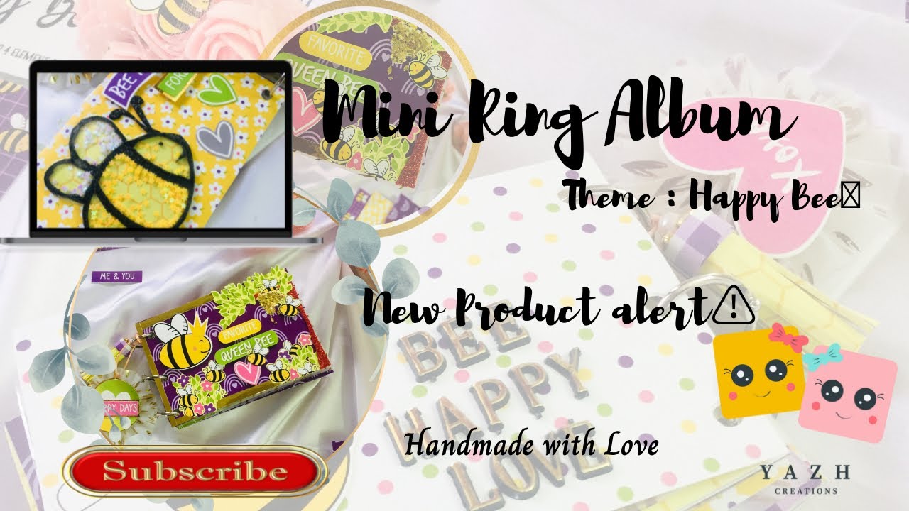 Mini Ring Album | Gift Ideas | Honey Bee Theme | Own Voice | Yazh ...
