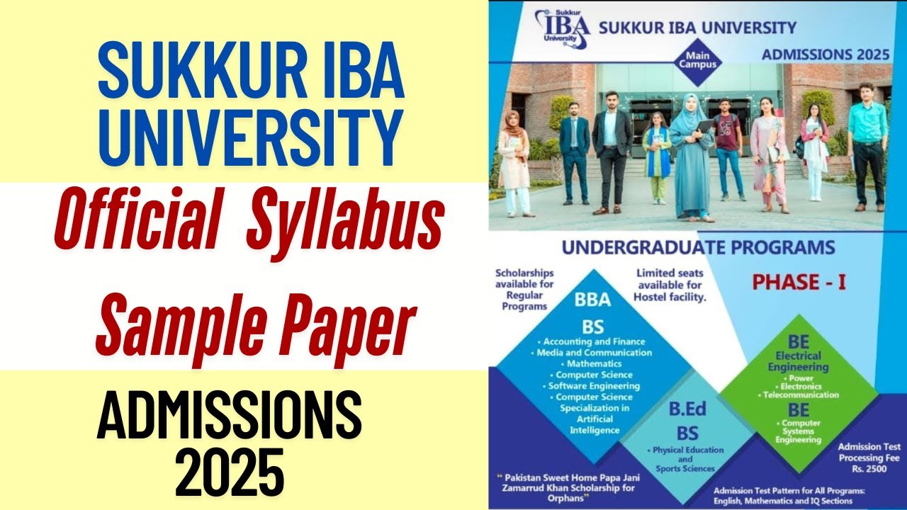 Syllabus | Sample paper | Sukkur IBA University Entry Test Preparation ...