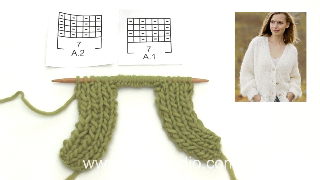 How to work a neck with short rows - YouTube