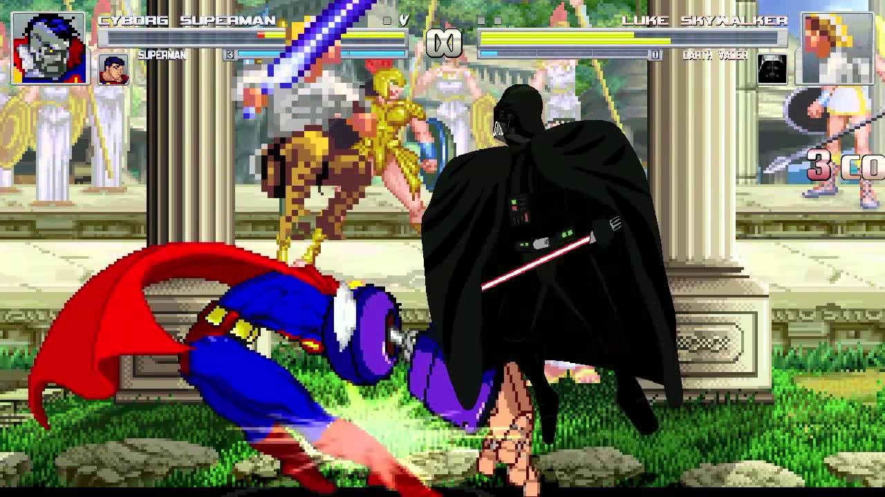 AN Mugen Request #180: Cyborg Superman & Superman VS Darth Vader & Luke ...