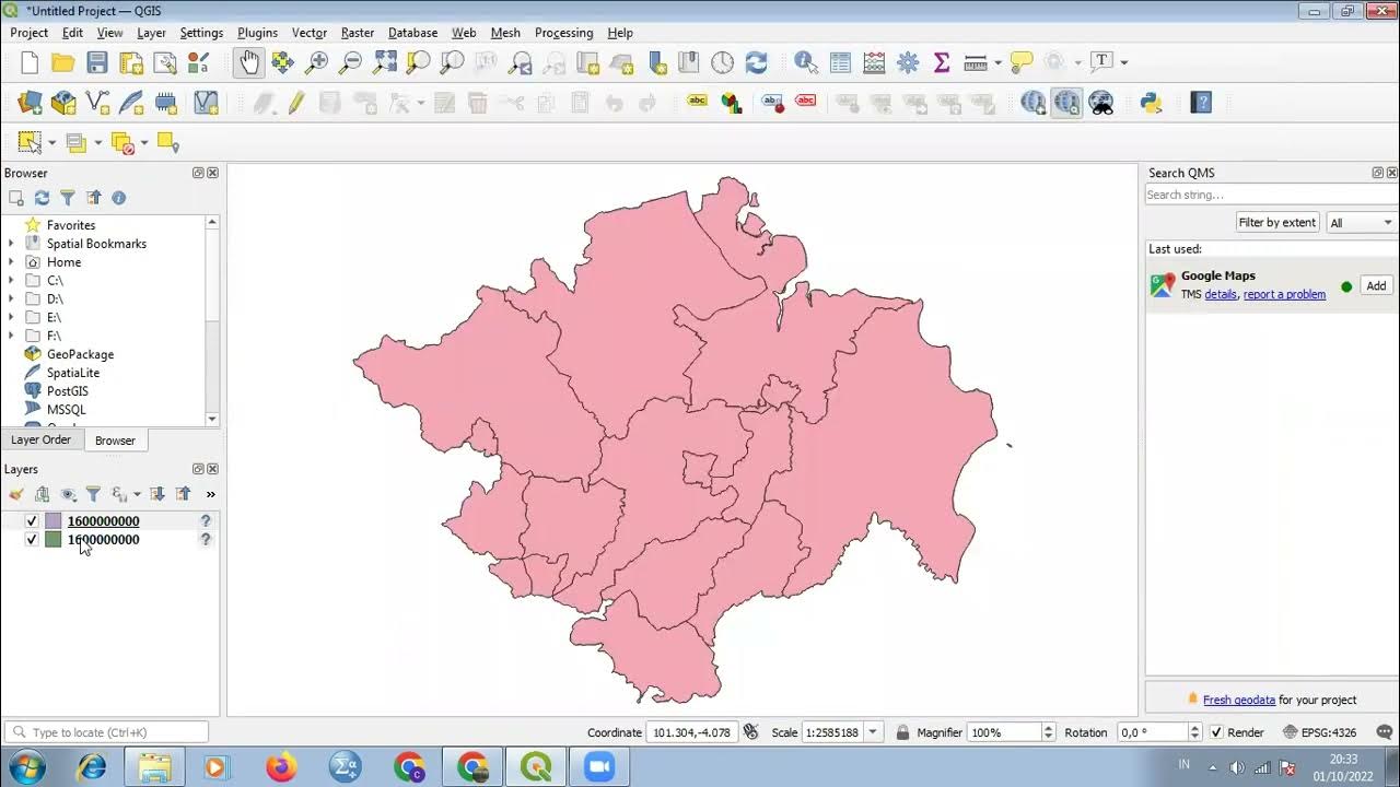 Latihan QGIS 1 - YouTube