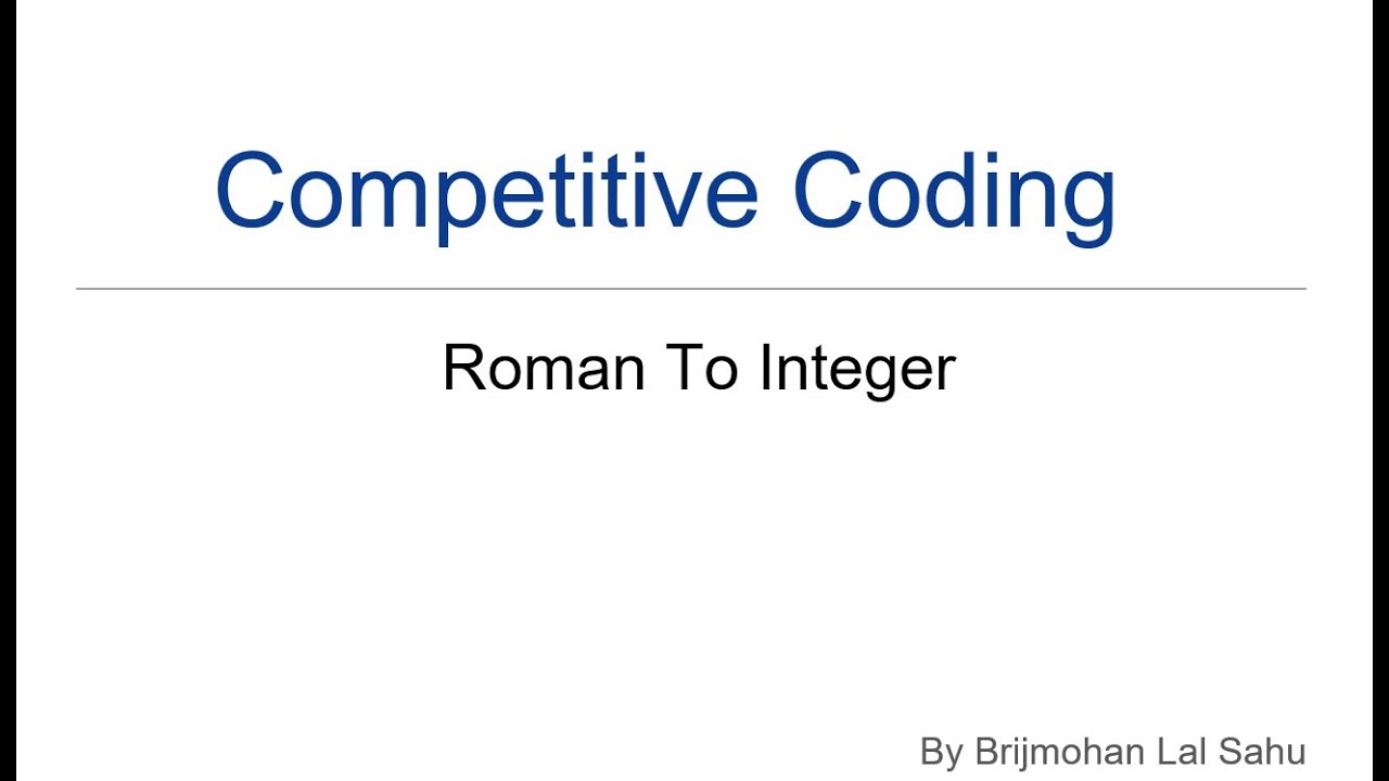 Roman Number To Integer Converter In C Easy Level Competitive Roman Number To Integer Converter In C Easy Level Competitive